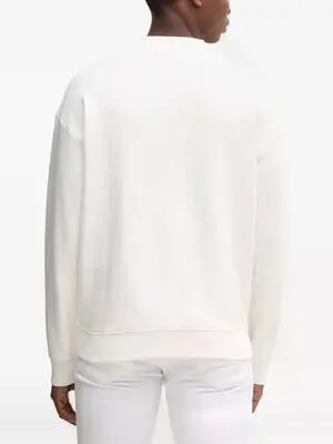 Hugo Logo-embroidered Crew-neck Sweater