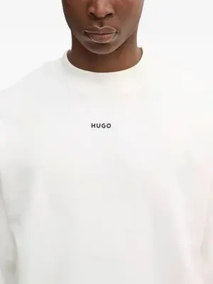 Hugo Logo-embroidered Crew-neck Sweater