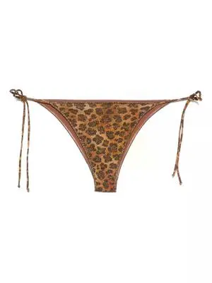 MC2 SAINT BARTH Leopard-print Bikini Bottom - Brown