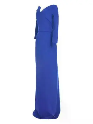 Safiyaa Off-shoulder Pleated Gown