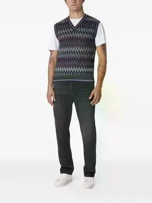 Missoni Chevron-pattern V-neck Sweater Vest
