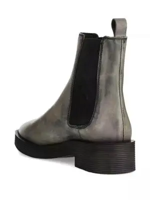 SUMMERY COPENHAGEN Elastic-panel Pointed-toe Boots