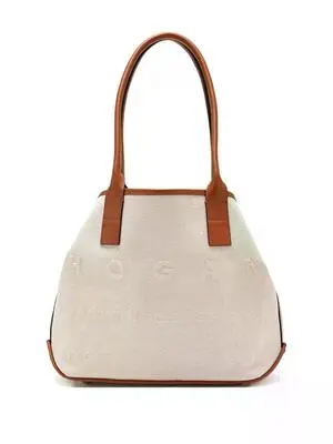 Hogan Embossed-logo Canvas Tote