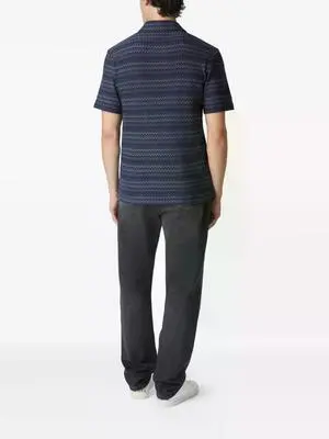 Missoni Chevron-pattern Polo Shirt - Blue