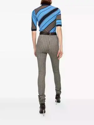 Acne Studios Diagonal-stripe Polo-neck Top