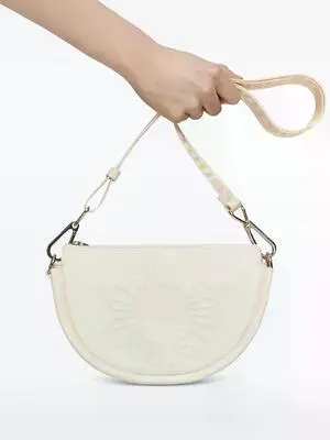 TOUS Embossed Half-moon Crossbody Bag