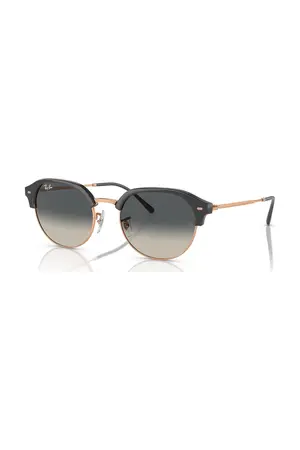 Ray-ban Irregular Sunglasses With Gradient Lenses - Gold