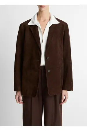 Vince Suede Blazer - Brown