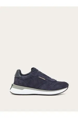 FERRAGAMO Low-cut Trainer - Navy