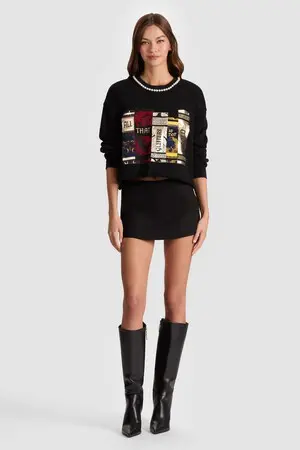 Alice + Olivia Randy Graphic Sweatshirt