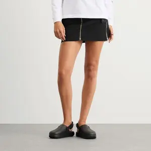 Toga Mini Skirt With Zippered Sides