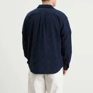 FORET River Jacquard Shirt - Navy