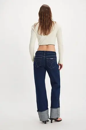 Rolla's Heidi Low-rise Turn Up Jeans