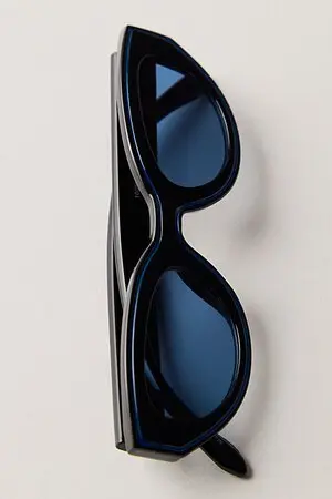 Free People Cat Eye Sunglasses - Black/indigo