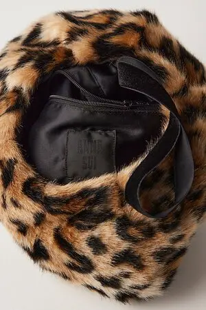Anna Sui Leopard Faux Fur Muff