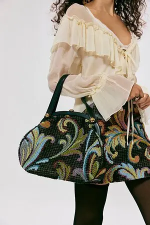Anna Sui Tapestry Handbag