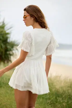 Free People Fia Mini Dress - Ivory