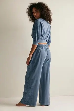 Free People Feeling Special Lounge Pants - Vintage Indigo