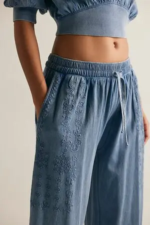 Free People Feeling Special Lounge Pants - Vintage Indigo