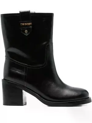 TWINSET 70mm Block-heel Ankle Boots