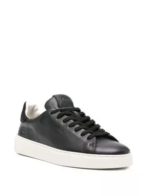 D.a.t.e. Levante Leather Lace-up Sneakers - Black