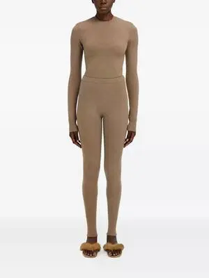 FERRAGAMO Elasticated-waistband Virgin-wool Leggings