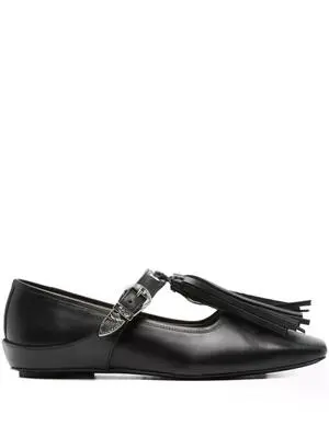 Toga Buckle-fastening Ballet Flats With Tassels