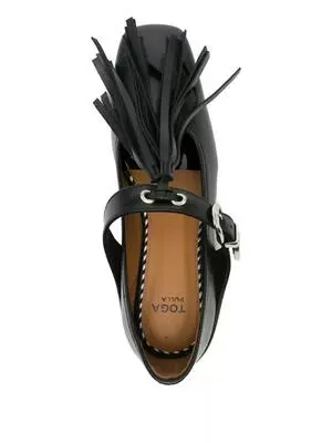 Toga Buckle-fastening Ballet Flats With Tassels