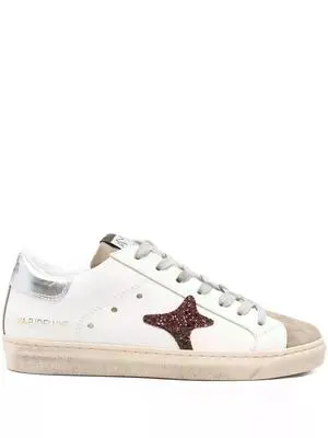 AMA-BRAND Glitter Star Suede Sneakers