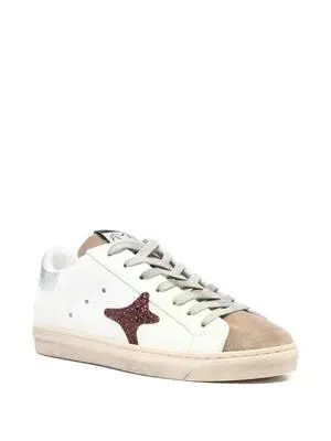AMA-BRAND Glitter Star Suede Sneakers