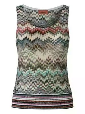 Missoni Zigzag-pattern Sleeveless Top