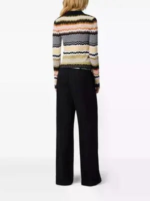 Missoni Chevron-pattern Polo Neck Top