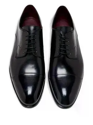 Brioni Leather Cap-toe Derby Shoes