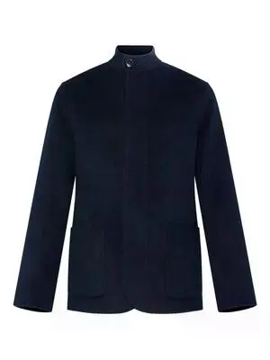 YVES SALOMON Wool Cashmere High-neck Blazer