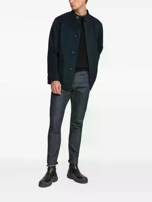 YVES SALOMON Wool Cashmere High-neck Blazer