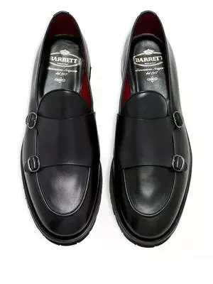 BARRETT Double-buckle Leather Monk Shoes