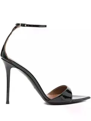 GIUSEPPE ZANOTTI 105mm Intriigo Leather Sandals - Black
