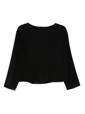Emporio Armani Three-quarter-sleeve Cropped Top