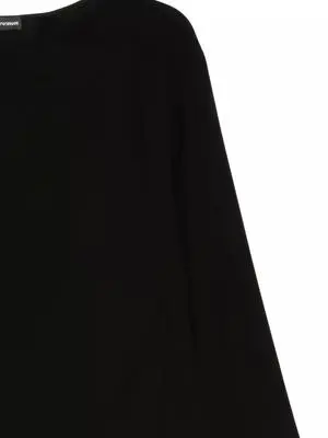 Emporio Armani Three-quarter-sleeve Cropped Top