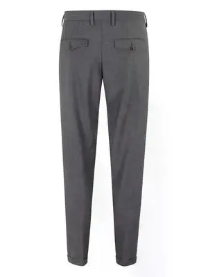 MYTHS Pleated Wool-blend Trousers - Grey