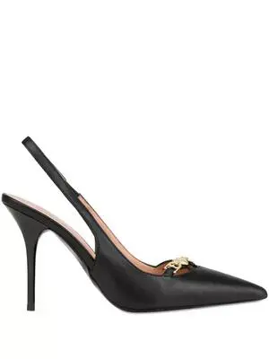 Moschino Slingback Leather Pumps