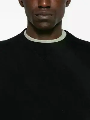 Sacai Button-fastening Zip-pocket Sweater - Black