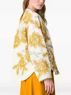 FORTE_FORTE Floral Embroidered Jacket