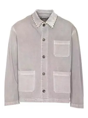 GOLDEN GOOSE Stud-embellished Denim Shirt