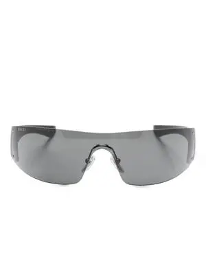 Gucci Shield-frame Sunglasses - Black