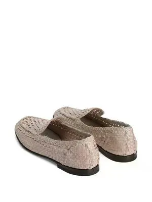 Dolce & Gabbana Woven Leather Loafers