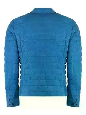 MOORER Suede Quilted Jacket - Blue