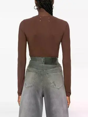 MAISON MARGIELA Long-sleeve Bodysuit - Brown