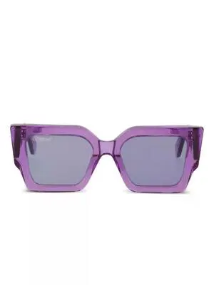 Off-White Arrow-embellished Sunglasses - Purple