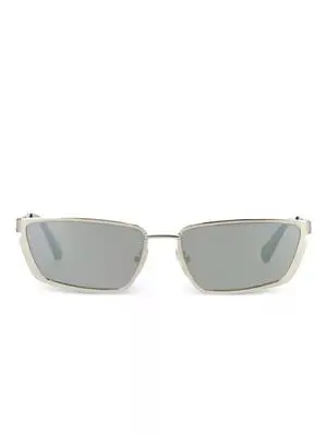 Off-White Metallic Rectangle-frame Sunglasses